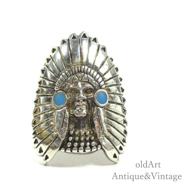 こちらは、アメリカンヴィンテージGordon&Smith【G&S】インディアンバイカーリングになります。 重厚感＆存在感のある逸品です。 サーフ、スケートブランドとして長年支持されているゴードン&スミス。80年代にはスカルを中心とした個性的...