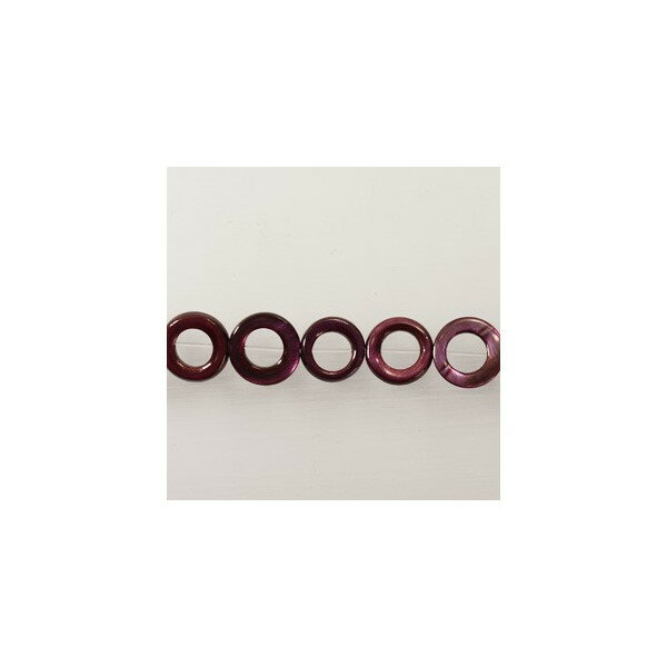 10個入り　穴1mm　パール貝　染色 シェルパーツドーナツ　パープル　11mm天然石アクセサリーはすべて自社デザイナーがたくさんの天然石の中から一つ一つ丁寧に選んで純粋な天然石・パールをふんだんに使用したジュエリーです。ナチュラルストーンの...