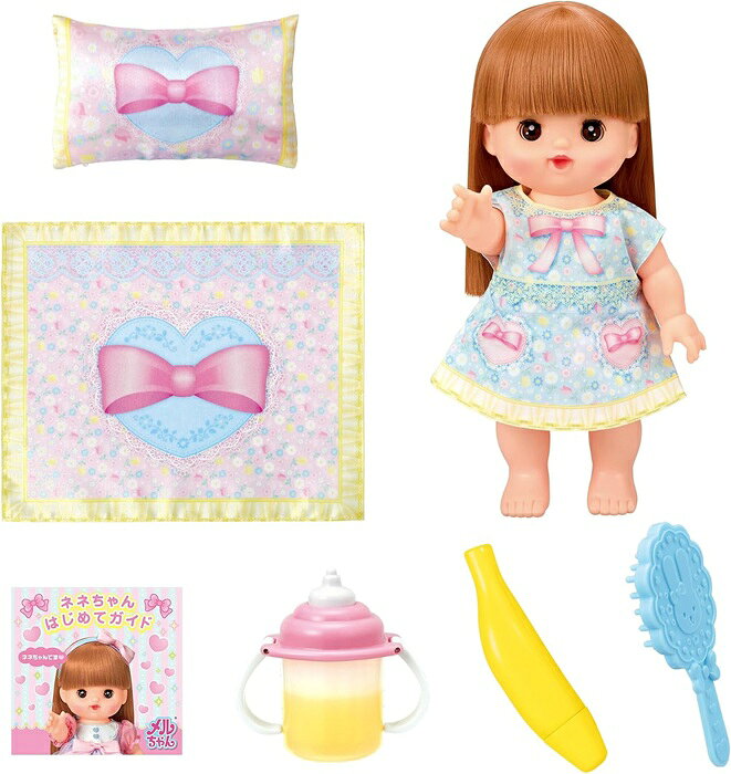 お支払い方法・送料・配送について予約販売商品についてメルちゃん お人形セット ロングヘアネネちゃん　おひるね＆おやつセットメルちゃんのいもうと、ロングヘアのネネちゃん。おねんねすると目を閉じて起きると開けます。おふろにはいると髪の色がブロン...