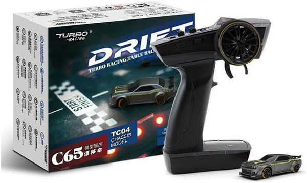 お支払い方法・送料・配送について予約販売商品についてHiTEC Turbo Racing 1/76 C65 ドリフトカー シルバーグレー 2.4GHz 技適認証済 電動R/C 送信機付きRTRフルセット初心者でもでも気軽にホビーRCに挑戦で...