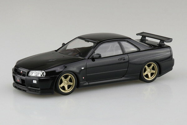 お支払い方法・送料・配送について予約販売商品についてアオシマ 1/32 楽プラ スナップキット No.12CU-BP ニッサン R34スカイラインGT-R カスタムホイール(ブラックパール) プラモデルR34 GT-Rにカスタムホイールが仲...