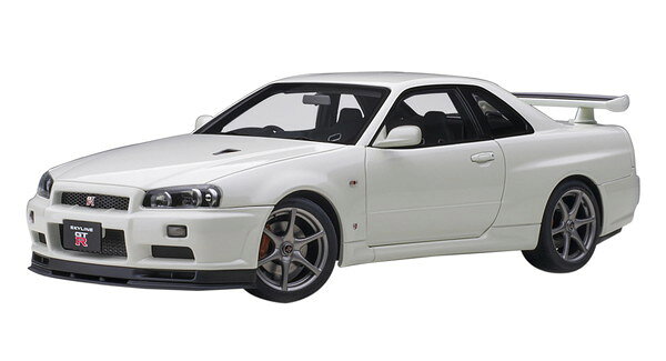 お支払い方法・送料・配送について予約販売商品についてAUTOart 1/18 日産 スカイライン GT-R (R34) Vスペック II ホワイトパール 完成品ミニカー 774061999年デビューのR34型『日産 スカイライン GT-R』...