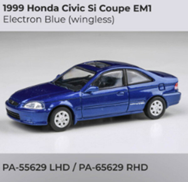 お支払い方法・送料・配送について予約販売商品についてPARA64 1/64 ホンダ シビック EM1 1999 エレクトロンブルーパール (ウイングレス) RHD 完成品ダイキャストミニカー PA65629パラゴン(PARAGON MODE...