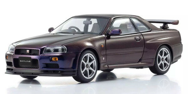お支払い方法・送料・配送について予約販売商品について京商オリジナル 1/43 日産 スカイライン R34 GT-R Vスペック (ミッドナイトパープル III) 完成品ダイキャストミニカー KS03936P京商オリジナル1/43スケールダイ...
