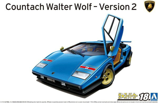 お支払い方法・送料・配送について予約販売商品についてアオシマ 1/24 ザ・スーパーカー No.18 '76 ウルフ・カウンタック Ver.2 プラモデルブルーのウルフ2号車ブガッティ・ブルーが特徴のウルフ2号車は、1号車が誕生した1年後の...