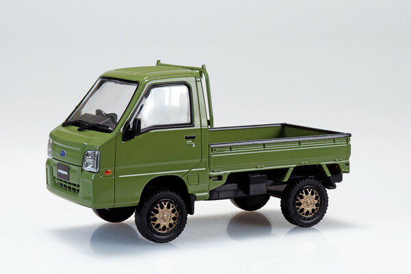 お支払い方法・送料・配送について予約販売商品についてアオシマ 1/32 楽プラ スナップキット No.05CU-OG スバル サンバー トラック カスタムホイール（オリーブグリーン） 色分け済プラモデル軽トラだってオシャレしたい！＜金型追加...