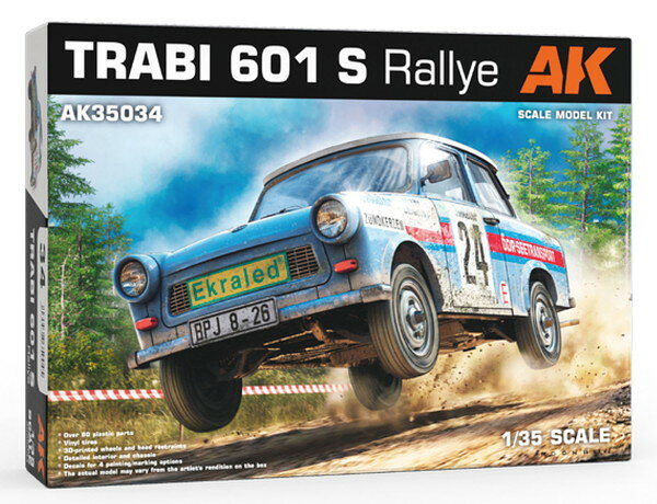 お支払い方法・送料・配送について予約販売商品についてAKインタラクティブ 1/35 トラビ 601S ラリー仕様 プラモデル AK35034モデルは東ドイツで長く国民に愛された乗用車、トラビ601の2ドアセダンタイプをモデル化した1/35ス...