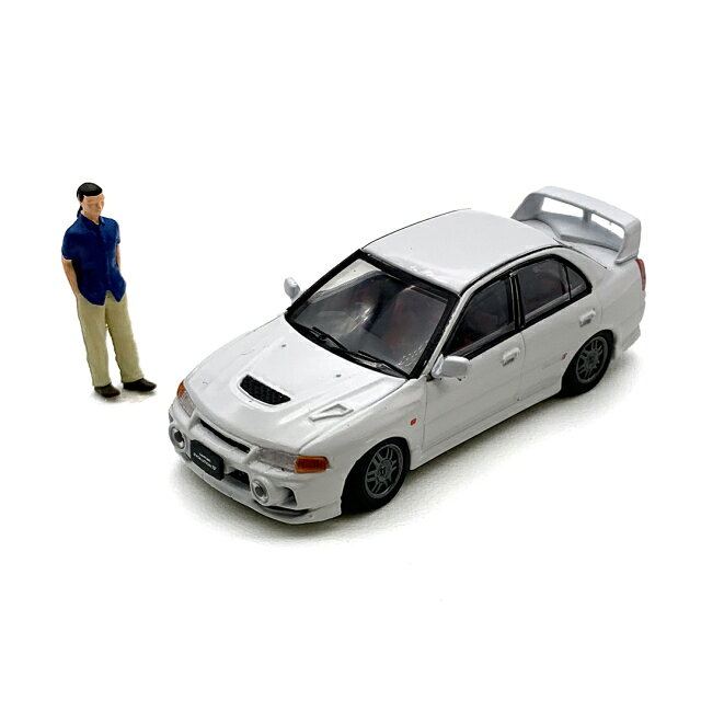 お支払い方法・送料・配送について予約販売商品についてBM CREATIONS 1/64 三菱 ランサー エボリューション IVカスタム ID ホワイト フィギュア付 RHD 右ハンドル 完成品ダイキャストミニカー 64B0095BM CRE...