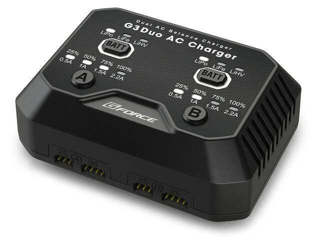 お支払い方法・送料・配送について予約販売商品についてジーフォース G3 DUO AC CHARGER G0318■基本機能2〜3セルのLiPo/LiFe/LiHVバッテリーを2本同時に急速充電充電電流を4段階に切替え可能（0.5A/1.0A...
