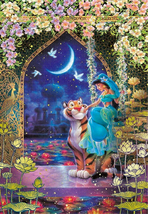 お支払い方法・送料・配送について予約販売商品についてジグソーパズル 1000ピース ジェントル ナイト(ジャスミン) 51x73.5cm D-1000-097艶やかなゴールドで華麗な輝きに満ちたジャスミンとラジャーのゴージャスな絵柄の登場で...