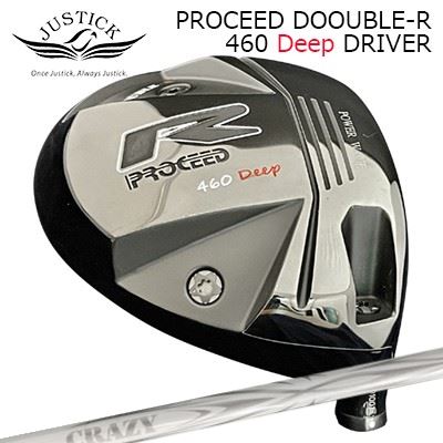 プロシード ダブルアール 460 ディープ ドライバーCRAZY ARROW New DesignHEAD 食いつく打感＆ロースピン性能4640ccのディープフェース＋カーボンクラウンボディーにより会得したロースピン性能と食いつく打感、さら...