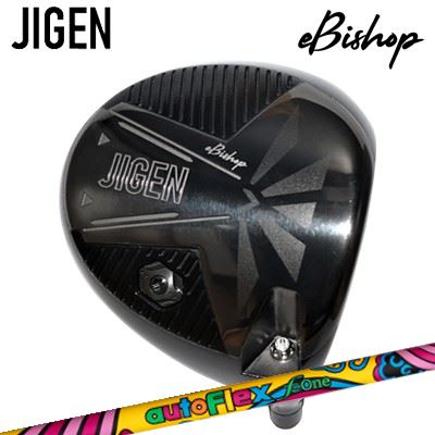 JIGEN eBishop DRIVERAuto Flex Shaft flexOne for DriverHEADこだわり抜いたクラウン設計でボールスピードを高めるクラウンはフェースからバックにかけて、ソールはバックからフェースにかけて剛...