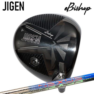 JIGEN eBishop DRIVERSteelFiber NEXUS BLUE/BLACKHEADこだわり抜いたクラウン設計でボールスピードを高めるクラウンはフェースからバックにかけて、ソールはバックからフェースにかけて剛性が強くなるよ...