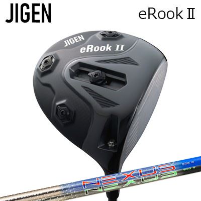JIGEN eRookII DRIVERSteelFiber NEXUS BLUE/BLACKHEAD限りなく平面に近づけたフェースによりさらに直進性アップ前作「eRook RZ55k」と比較し、さらに平面フェースに磨きをかけるとともに、ボ...