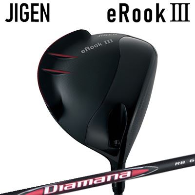 JIGEN GOLF eROOK III DRIVERMITSUBISHI CHEMICAL DIAMANA RBHEAD5ピース構造「フェース」、「新素材フロントボディ」、「フルカーボン軽量ボディ」、「蹄鉄型バックウェイト」、「ウェイトス...