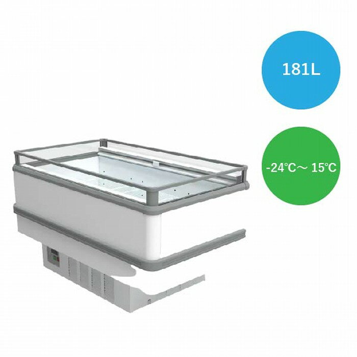 スペック 外径寸法1500×900×850mm 内径寸法1364×663×200mm 有効内容積181L 温度設定 冷却能力：冷凍−20℃～-6℃/冷蔵−5℃～15℃ 電源単相200V 消費電力470/470W (50/60Hz) 重量15...