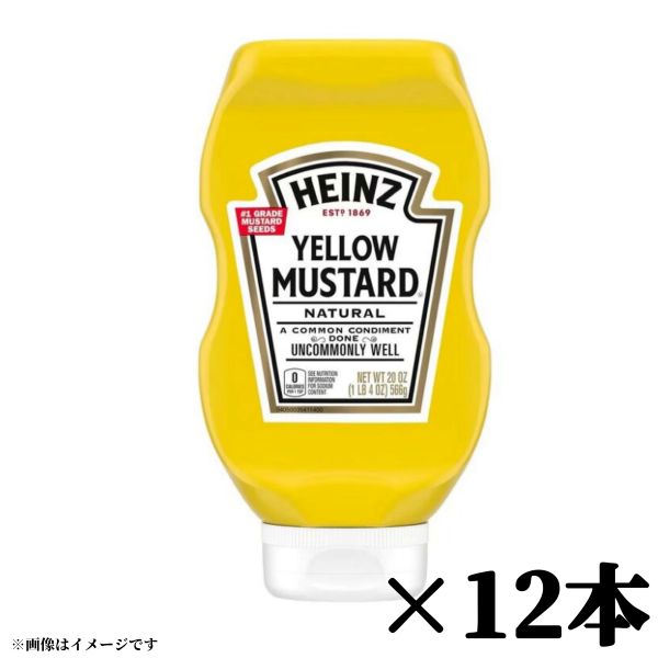 ハインツ イエローマスタード 　商品詳細 ◆ハインツ イエローマスタード 　566g×12本 ◆賞味期限：2026年7月31日以降 ◆ハインツイエローマスタードは、 　豊かな風味と酸味のバランスのとれた、 　どんな食材にも合う味わい。 　辛...