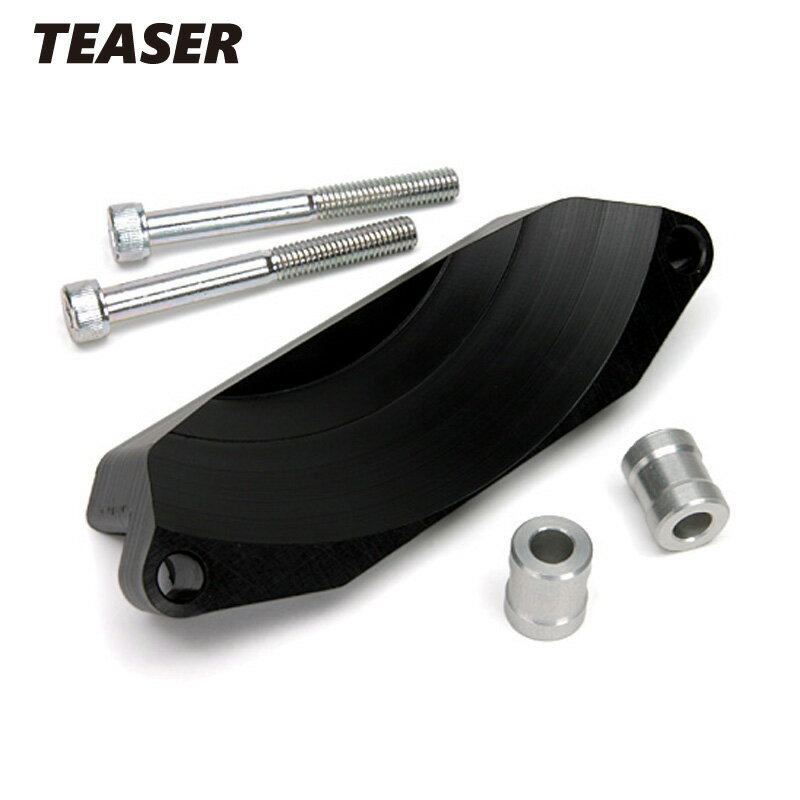 〈TEASER〉ティーザ―　スライダー【BK／L】ZEPHYR1100／1100RS《全年式》 耐摩擦／自己潤滑特性に優れたジュラコン樹脂を素材にNCマシニングフル削り出し加工による取り付け曲面に沿った3Dフォルムで仕上げたエンジンスライダ...