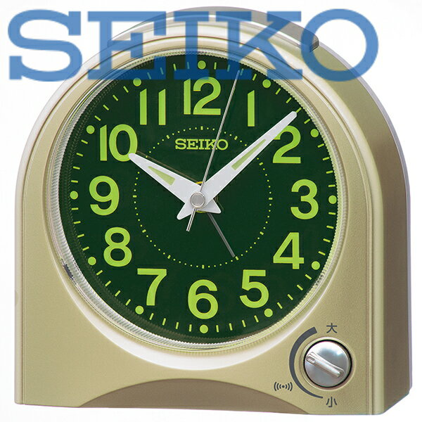 　【送料無料】SEIKO CLOCK (セイコークロック) クオーツ　目覚まし時計 アナログ クオーツ 薄金パール　KR520G　※北海道・九州・沖縄・離島は別途送料（1080円〜2160円） 製品特徴 ●前面で音量調節ができて便利！●見や...