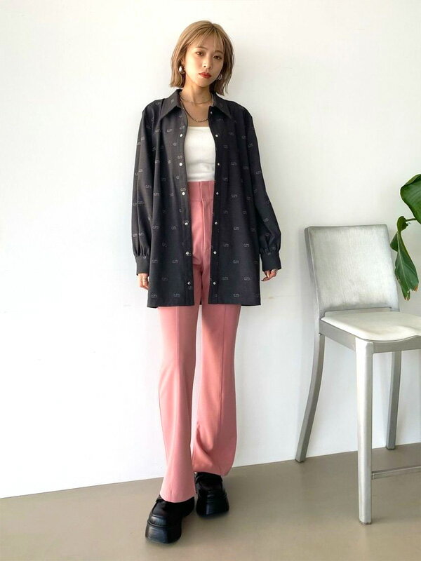 EMODA ブラッシュドシャツブルゾン グレー 激安価格の - ジャケット・アウター