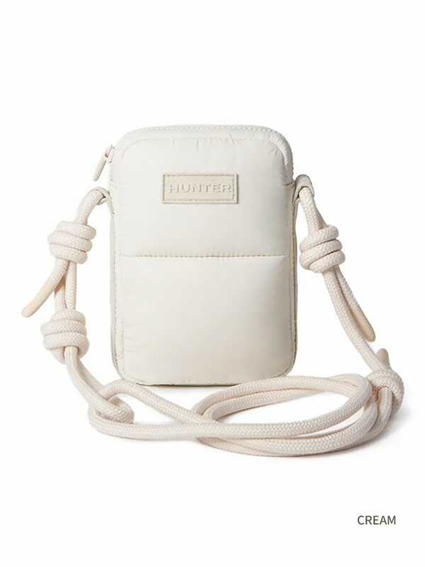 HUNTER ハンター バッグ ミニバッグ イントレピッド エクストラ パフ フォン ポーチ サコッシュ ラバー ロゴ 耐水 UBX5515KBM Intrepid Extra Puff Phone Pouch HUNTER ハンター バッグ ミニバッグ イントレピッド エクストラ パフ