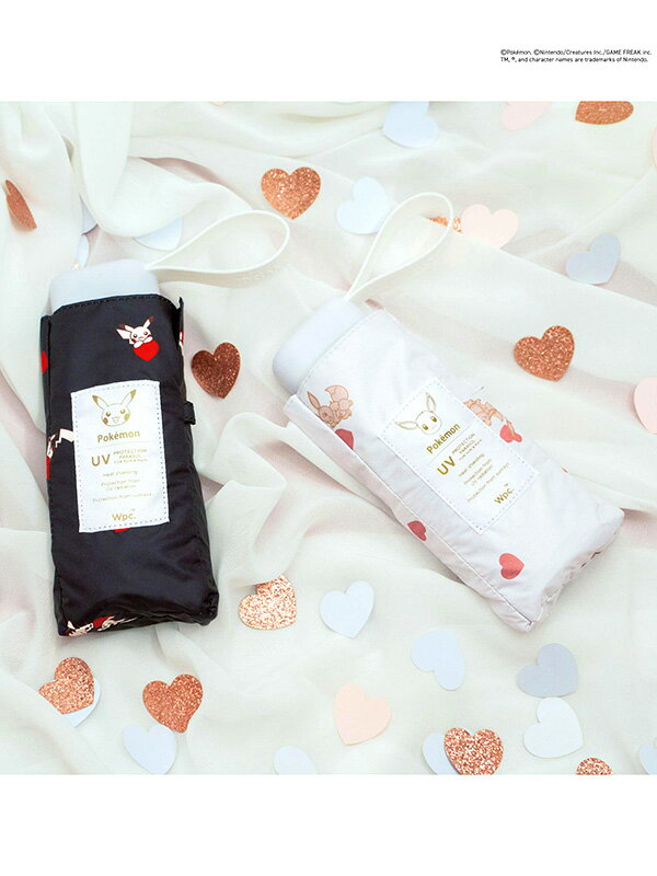 ポケモン Wpc 傘 折りたたみ傘 日傘 レディ―ス メンズ 可愛い おしゃれ かわいい インスタ SNS ピカチュウ イーブイ 遮光率 UVカット率100％ UPF50＋ 完全遮光日傘 ...