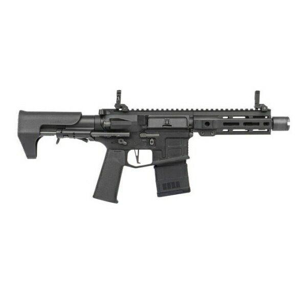 AR15/M4 タイプの新しいARESオリジナルの電動ガン。 フレームやハンドガードにアルミニウム合金を多用したモデルシリーズです。 フレームからハンドガード先端までフラットなトップレイルとなり、 ハンドガードはM-LOK規格スロットが搭載...