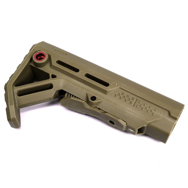 STRIKE INDUSTRIES製ストックのレプリカ。 シンプル、コンパクトながら、 左右にスリングスイベルポイントも持つ実用的なストックです。　