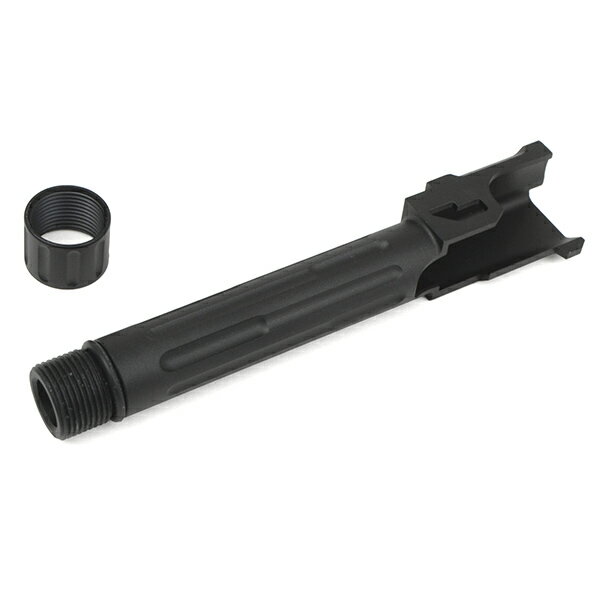 東京マルイ ガスブロ G19対応の 金属製アウターバレルです。 バレル自体に直線状のくぼみが有ることが特徴的。 また、バレル先端に14mm逆ネジのネジ切りがあり、 サプレッサー等の装備可能となります。 ※対応とされるモデルであっても、組み込...