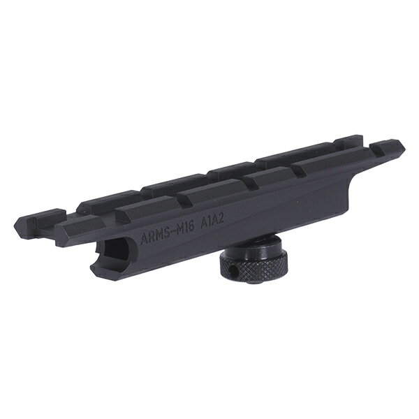 アメリカ A.R.M.S.社製#02 Extended M16A1A2/AR-10 6.5inch Scope Mount(旧型)を再現した M16/M4系のキャリングハンドルに対応するスコープマウントです。 本商品は、アルミニウム合金材を...