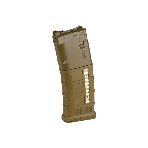 T8 Airsoft製のMAGPUL PMAG30 M3 Windowの形状をモチーフとした、 東京マルイ ガスブローバック M4シリーズに対応するマガジンです。 東京マルイ純正の金属製マガジンに比べて比較的軽量な素材で製作され、 アルミ合...