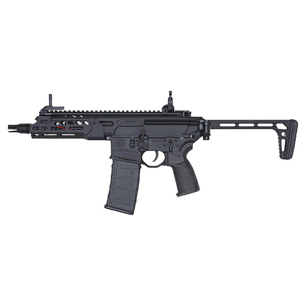 アメリカ 実銃メーカーSIG SAUER(シグ・ザウエル)が開発・販売を行う マルチキャリバープラットフォームでありAR15由来の操作性と 高い拡張性を持つモジュラーアサルトライフル『MCX』を再現した 電子トリガーシステム搭載 電動ガンで...