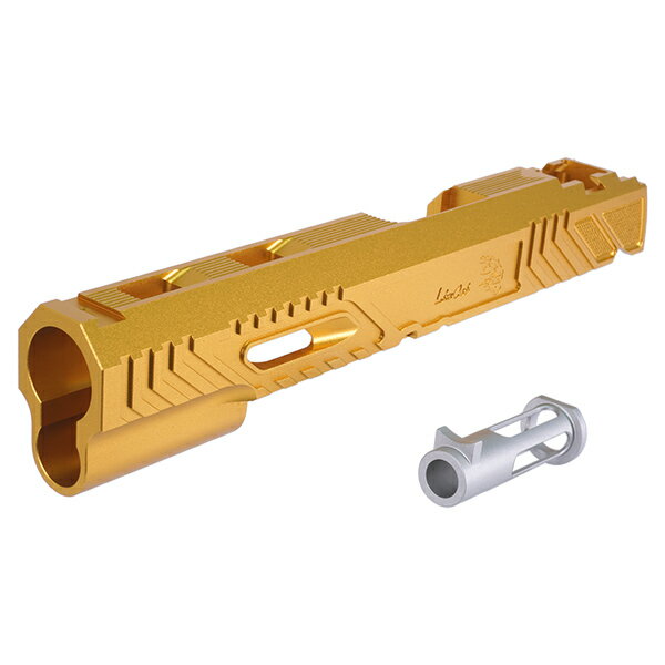 東京マルイ製ガスブローバック Hi-CAPAシリーズ(※DOR除く)に 対応するアルミニウム合金製のカスタムスライドです。 本商品は、軽量かつ耐久性の高いアルミニウム合金材を主材とし、 CNC切削で製作されたシャープな仕上がりのスライドとな...