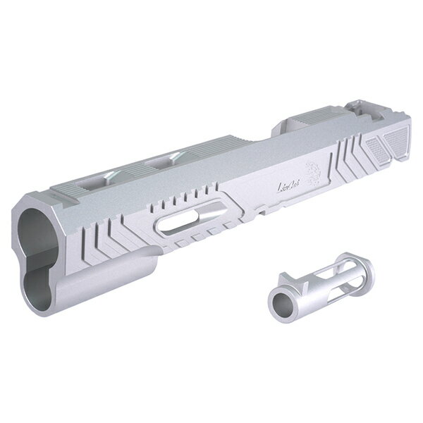 東京マルイ製ガスブローバック Hi-CAPAシリーズ(※DOR除く)に 対応するアルミニウム合金製のカスタムスライドです。 本商品は、軽量かつ耐久性の高いアルミニウム合金材を主材とし、 CNC切削で製作されたシャープな仕上がりのスライドとな...