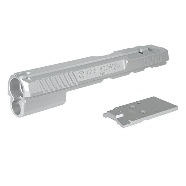 ASG / KJ Works 製ガスブローバック CZ SHADOW2に対応するアルミニウム合金製のカスタムスライドです。 本商品は、軽量かつ耐久性の高いアルミニウム合金材を主材とし、 CNC切削で製作されたシャープな仕上がりのスライドとな...