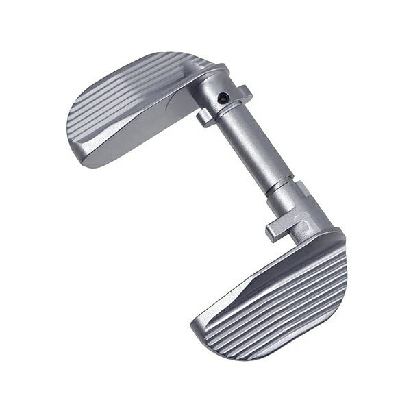 ASG / KJ Works 製ガスブローバック CZ SHADOW2に対応する 耐久性の高いステンレススチール材を主材にCNC切削にて製作されたサムセフティです。 ワイドタイプのレバーとなり、セフティーの操作性を向上させます。 重量：約 ...