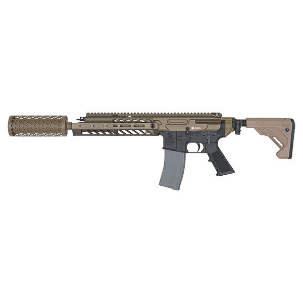 実銃メーカーSIG SAUER(シグ・ザウエル)が開発・販売を行う マルチキャリバープラットフォームでありAR15由来の操作性と 高い拡張性を持つモジュラーアサルトライフル『MCX』。 アメリカ軍特殊作戦司令部(US SOCOM)の調達プロ...