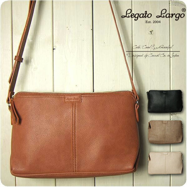 商品説明 ・質感のよいムラシワ加工のフェイクレザーを使用したレガートラルゴ【Legato Largo】のミニショルダーバッグです。本体ポケットの開閉はシングルファスナータイプ、全面にマグネット付きポケットが1つ、内側にオープンポケットが2つ...