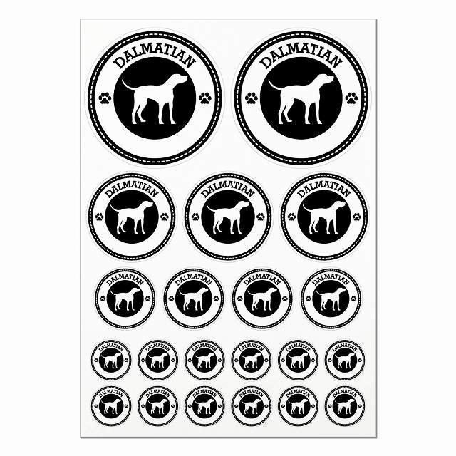 犬種別のステッカーです。ドッグフードの缶や犬小屋、車のリアガラス、給油口に貼ったり、スマホやノートパソコンなどの身の回りのものに貼ったりとたくさん使用用途がございますので是非ご活用ください。 各犬種10色を用意しました。 素材：塩ビ サイズ...