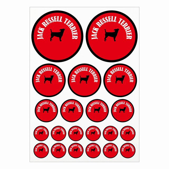 犬種別のステッカーです。ドッグフードの缶や犬小屋、車のリアガラス、給油口に貼ったり、スマホやノートパソコンなどの身の回りのものに貼ったりとたくさん使用用途がございますので是非ご活用ください。 各犬種12色を用意しました。 素材：塩ビ サイズ...