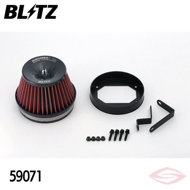 BLITZ / ブリッツAIR CLEANER / エアクリーナーCORE TYPE / コアタイプSUS POWER LM-RED / サスパワーLMレッド■適合車種・メーカー：MITSUBISHI・車種(Vehicle)：ランサーエボリ...