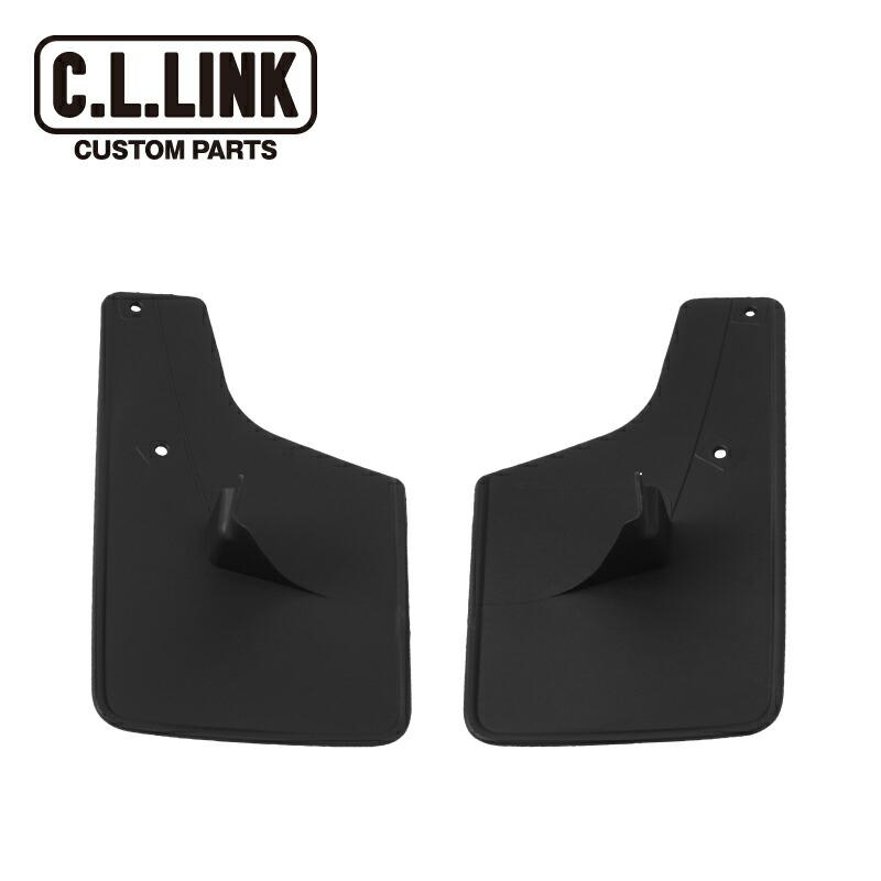 シーエルリンク フロントマッドフラップ 2枚セット JB64 ■適合：スズキ ジムニー JB64 ■セット内容 　フロントマッドフラップ左右 x各1、スピードナット大 x4 　スピードナット小 x4タッピングビス x4、六角ボルト x2 　...