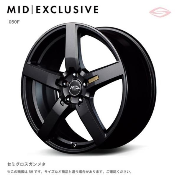 ■製品情報ブランド名MID EXCLUSIVE(エムアイディエクスクルーシヴ)商品名050F(ゼロゴーゼロエフ)サイズ20x8.5Jホール5HPCD114.3インセット+38カラーFG0　セミグロスガンメタハブ径φ73規格JWLボルトM12...