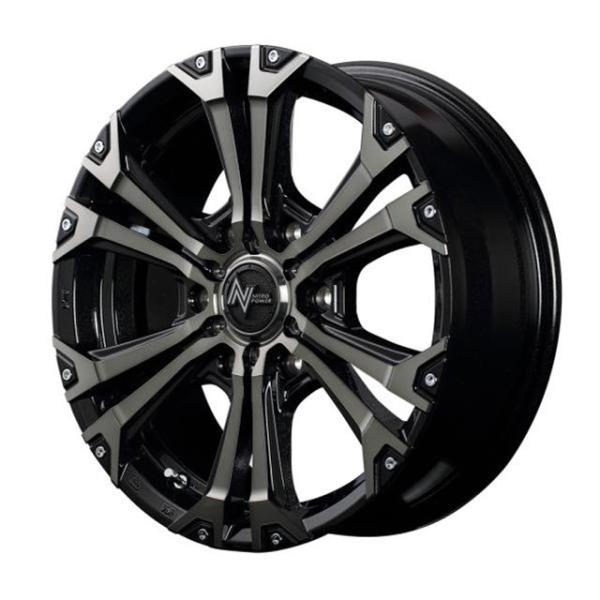 ■製品情報ブランド名NITRO POWER(ナイトロパワー)商品名JAVELIN(ジェベリン)サイズ17x6.5Jホール6HPCD139.7インセット+38カラーM1B　BKメタリックポリッシュ＋BKクリア＋ピアスミルドハブ径φ106.1規...