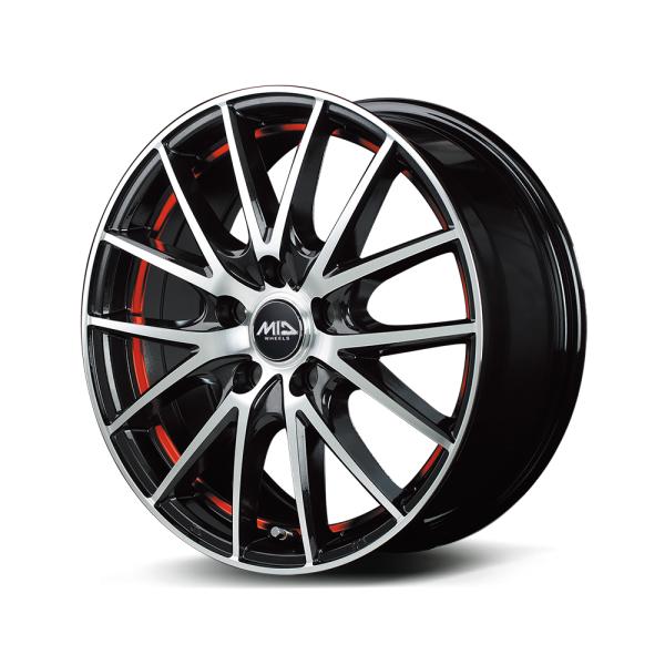 ■製品情報ブランド名MID WHEELS(エムアイディホイールズ)商品名RX27(アールエックスニーナナ)サイズ17x7.0Jホール5HPCD114.3インセット+48カラーR／BMP（BMP＋UC　RED）ハブ径φ73規格JWLボルトM1...