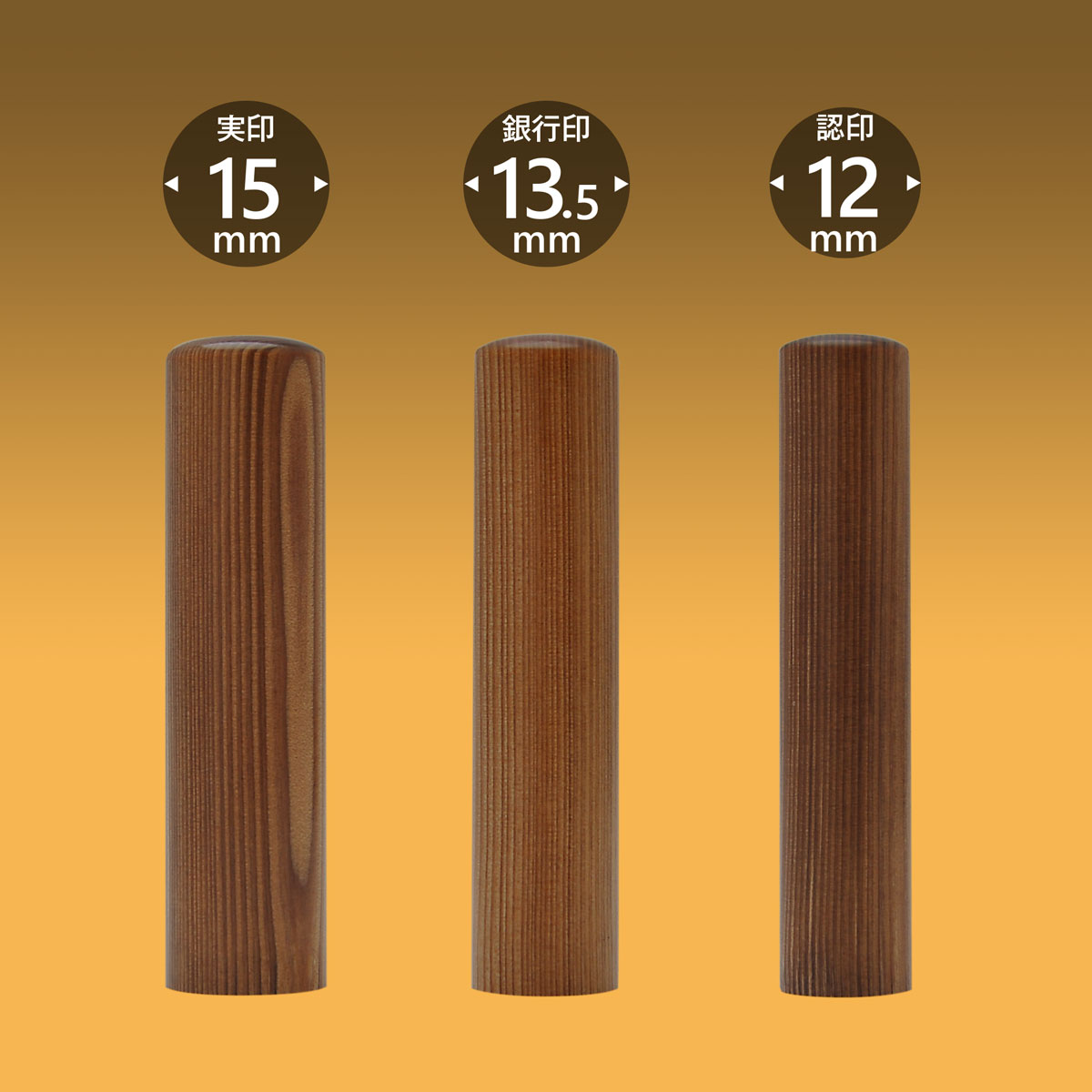 cs-3m ■印材説明 鳥取県八頭郡智頭町産の杉材で、その美しい木目は古くから奈良の吉野杉と並んで高く評価されています。 その智頭杉の木工加工品を作る際に産出する端材を再利用しており、環境対応型の印材です。 通常、杉は柔らかい材質から印材に...