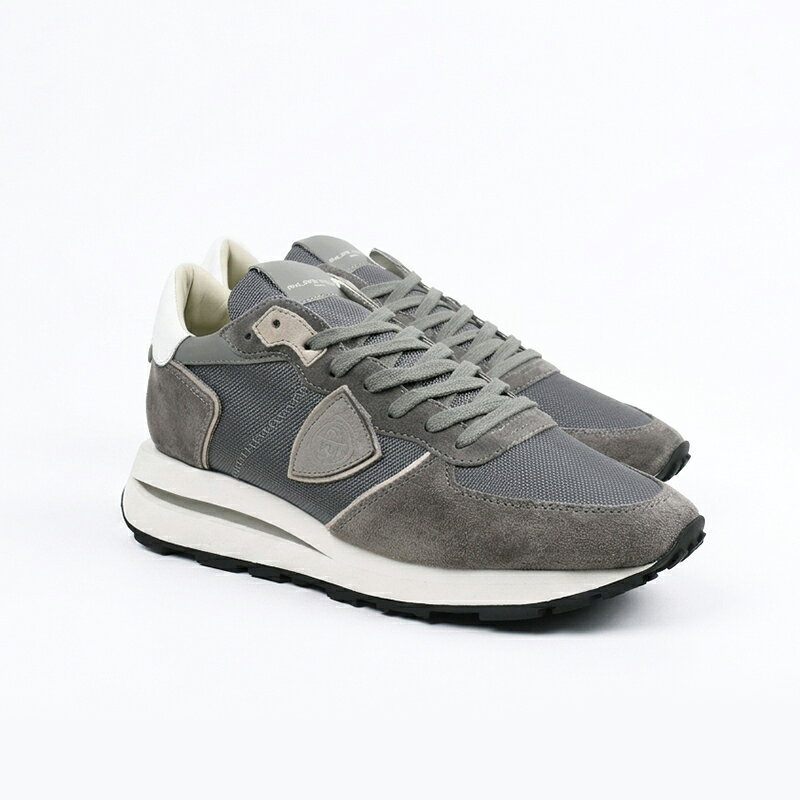 [ブランド]PHILIPPE MODEL PARIS　フィリップモデル [品番]TKLU WR04モデル メンズ(TROPEZ HAUTE) [カラー]グレー [素材]ナイロン/スウェード/レザー [生産国]ITALY [付属品]BOX　収...