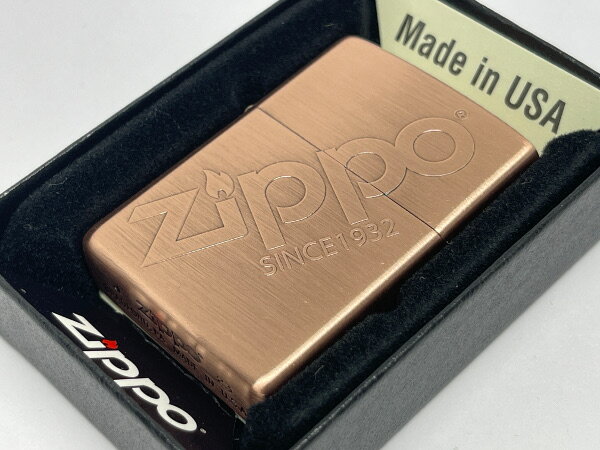 ギフト対応 商品説明 ★永遠の定番、ZIPPOロゴに新デザインが仲間入り。 主な特長 ●ZIPPO No.200FBベース ●銅メッキ古美仕上げ＋エッチング ●底面の刻印は異なる場合がございます。 ●保証書・箱。 備考