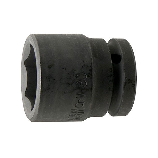 [保証] 永久保証本体にリングとピンが付いています。[差込角] 3/4"(19.0mm)[サイズ] 30mm[全長] 52mm[重量] 400g[ポイント] 6角[材質] クロームバナジウム鋼[仕上げ] 黒仕上げ素材には優れた強度・耐衝撃性...