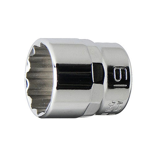 [保証] 永久保証[差込角] 3/8"(9.5mm)[サイズ] 19mm[全長] 27mm[先端部直径] φ25.0mm[最大直径] φ25.0mm[重量] 49g[ポイント] 12角/ラウンドコーナー(面接触)[材質] 特殊合金鋼(ニッケ...